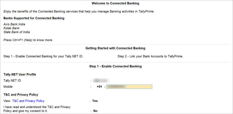 How to Use Connected Banking in TallyPrime | TallyHelp