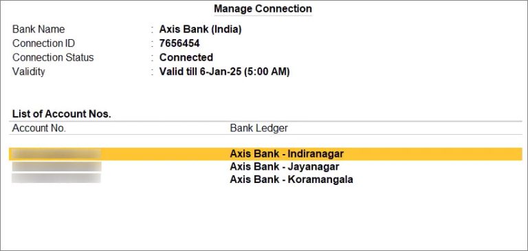 How to Establish Connection with Axis Bank Accounts from TallyPrime ...