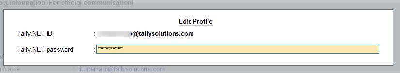 How to View and Update Profile Details in TallyPrime | TallyHelp