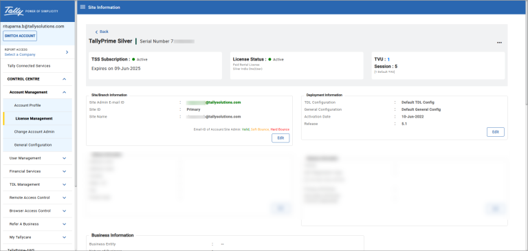 How to View and Update Profile Details in TallyPrime | TallyHelp