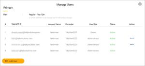Manage User Access and Account Settings | TallyHelp