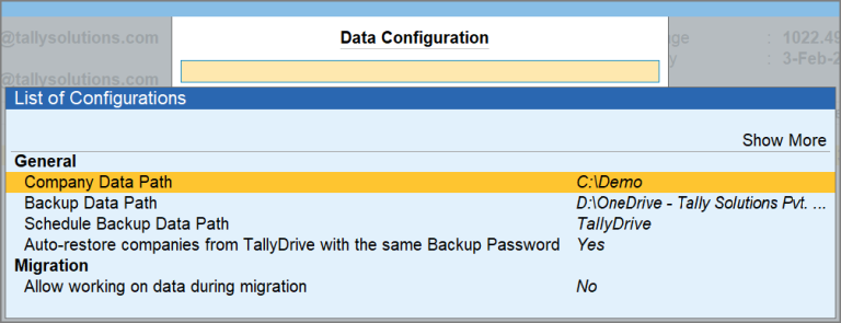 How to Setup for Backup and Restore in TallyPrime | TallyHelp