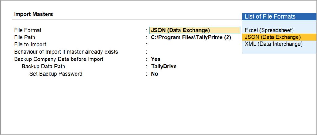 How to Import Data from JSON or XML into TallyPrime | TallyHelp