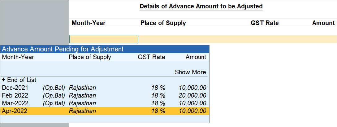 How to Adjust Advances Received Under GST in TallyPrime | TallyHelp